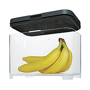 Rubbermaid FreshWorks Countertop Food Storage Produce Saver, Banana, Single, Clear/Grey