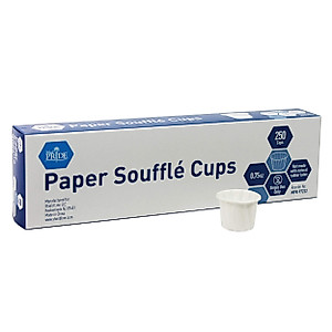 MED PRIDE Disposable 250 Pack Paper Souffle Medicine Cups-0.75 Ounce, Dispenser Paper Cups-Pill Holders for Mixed Pills, Single Dosage-Portion, Food & Dessert Serving