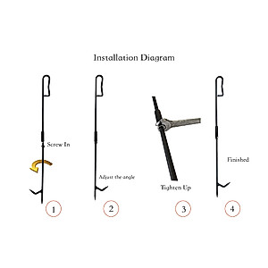 Fire Poker for Fire Pit. Fireplace Poker with Upgrade Removable Design. Premium Solid Steel Fire Pit Poker is The Best Fire Pit Accessories for Fireplace Camping Wood Stove Indoor and Outdoor Black