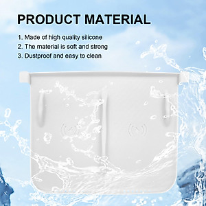 QUICTO Center Console Silicone Mat,Car Interior Accessory for 2021-2023 Tesla Model 3 Model Y (White)