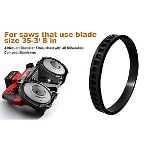 2 PACK 45-69-0030 Blade Pulley Tires Compact Band Saw Replacement For Milwaukee Bandsaw 2629-20 6242-6 2429-20