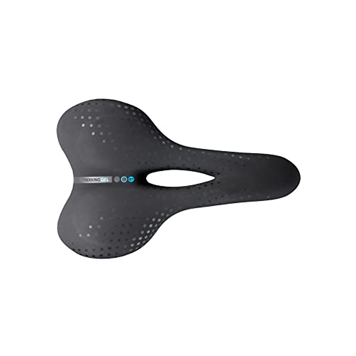 Selle San Marco Unisex – Adults BIOACTIVE Trekking Open Fit Gel Saddles, Black Suede, S