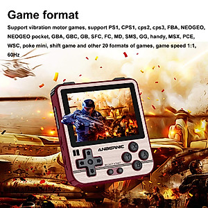 Haihuang RG280V Handheld Video Game with 64G TF Pre-Installed 5000 Classic Games Handheld Game Console 7 Hours Duration