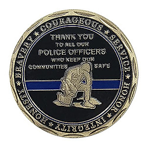 U.S Police Officers Challenge Coin Prayer Thank You Coins