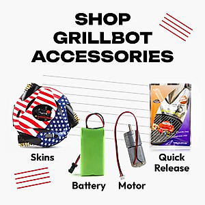 Grillbot Carry Case for Grillbot Automatic Grill Cleaning Robot – Weatherproof, Portable Protective Case with Handle & Locking Tabs