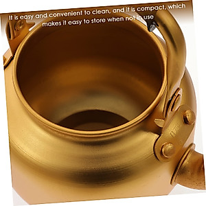 HOMSFOU 5pcs Folding Storage Boiler Metal Wine Camping Over Classic Pots Maker for Gas Heater to No L Pour Small Restaurant Serving Touch Scalding Rice Dispenser with Home Jug Water