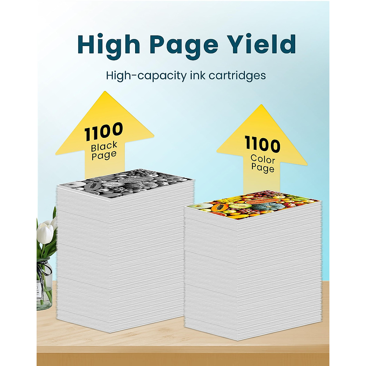 812XL Ink Cartridges Combo Pack Remanufactured Replacement for Epson 812 XL Ink Cartridges [Upgrade Firmware] for Workforce Pro WF-7840 WF-7820 WF-7310 EC-C7000 Printer (Black Cyan Magenta Yellow)