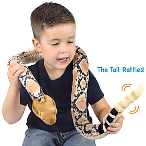 VIAHART Rambo The Rattlesnake - 4.5 Foot Long Stuffed Animal Plush Snake - by TigerHart Toys