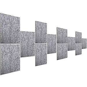 MYOYAY 12 Pack Acoustic Foam Panels Sound Absorbing Wall Panels 16x12in Sound Proofing Studio Wall Padding Noise Absorbing Treatment Board for Home Office Sound Panels Noise Reducing For Walls