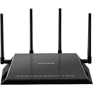 Netgear R7500-200NAS Nighthawk X4 Ultimate Gaming Router - AC2350 4X4 MU-MIMO Dual Band WiFi Gigabit Router (R7500v2) with Open Source Support. Compatible with Amazon Echo/Alexa