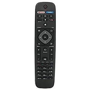 New Replace Remote Applicable for Philips TV 28PFL4609/F7 28PFL4909/F7 32PFL4609/F7 32PFL4909/F7 40PFL4609/F7 40PFL4909/F7 43PFL4609/F7 43PFL4909/F7 49PFL4609/F7 49PFL4909/F7 55PFL4909/F7 58PFL4609/F7