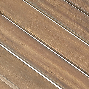 Christopher Knight Home Kailee Outdoor Wooden Coffee Table, Gray Finish