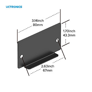 UCTRONICS Blank Cover for Complete Ultimate Rack Mount for Raspberry Pi, 2 Pack