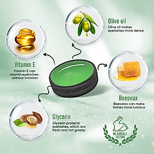 PERMANIA Lash Lift Balm, Eyelash Lifting Adhesive, Soft Fragrance Lash Lift Glue Strong Viscosity and Water Solubility for Lash Perm Kit and Brow Lamination (Apple)