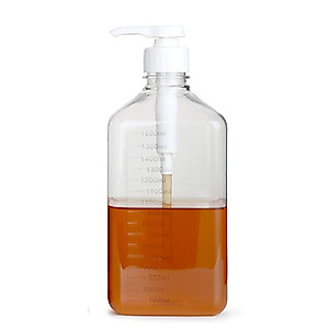1600ml Simple Press, Pump Bottles syrup dispenser large Condiment Containers Squeeze Bottle ketchup pump Empty Syrup Ketchup Sauces