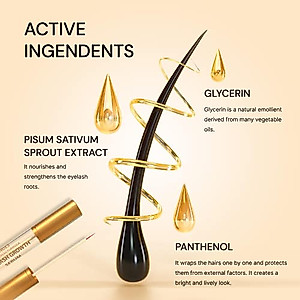 Hues Premium Eyelash Serum (5ML) - Lash Serum Boosts Lash for Fuller, Longer, Thicker Looking Eyelashes, Lash Enhancing Serum for Natural Lashes.