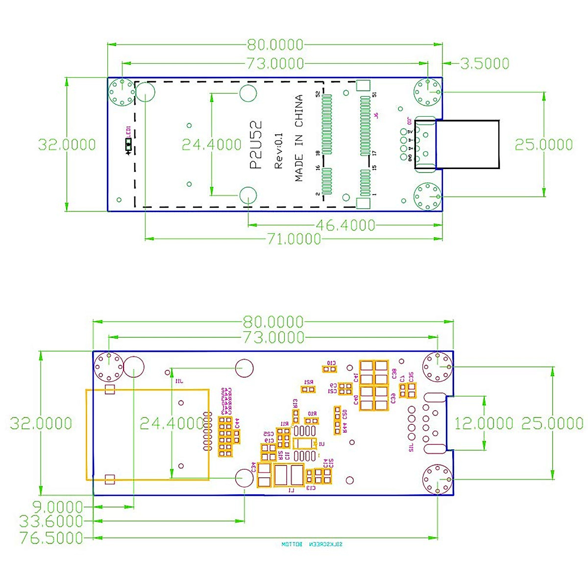 EXVIST 4G LTE Industrial Mini PCIe to USB Adapter USB(4PIN PH2.0) Connector W/SIM Card Slot for WWAN/LTE 3G/4G Module Suitable for M2M & IoT Applications Like Raspberry Pi Industrial Router IP Camera