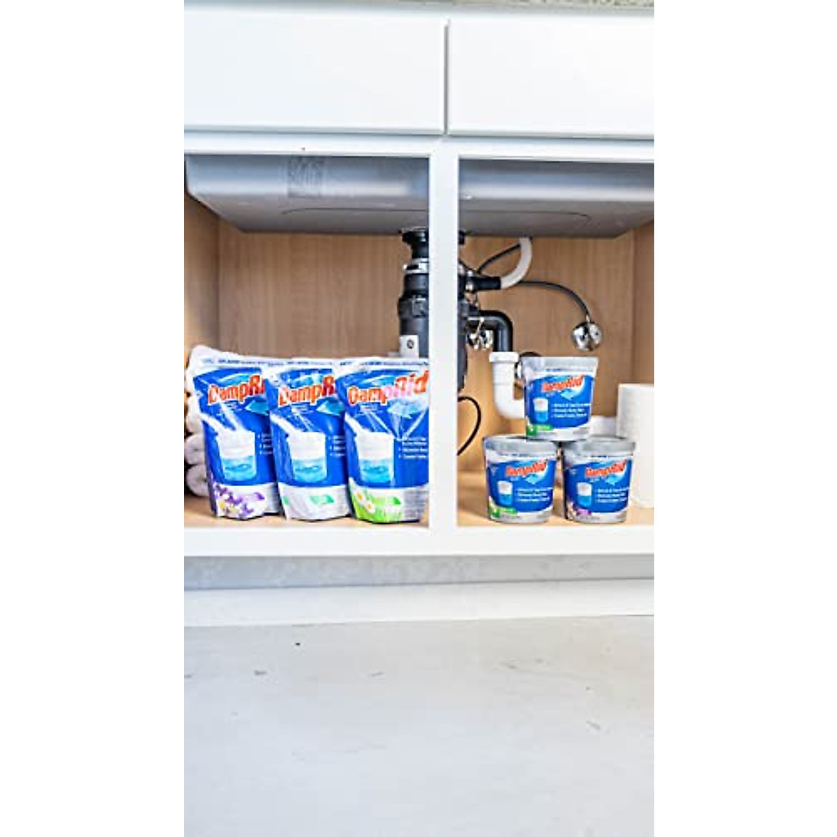 DampRid Refillable Moisture Absorber, 11 oz., 6-Pack – Fresh Scent Moisture Absorbers, 10% More Absorbing Power*, Eliminates Musty Odors for Fresher, Cleaner Air