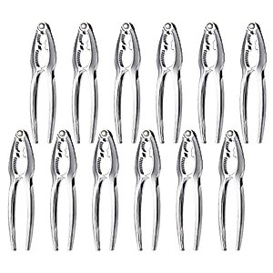 12 Pcs Crab Crackers and Tools, Nut Crackers for Crab Legs, Lobster Crackers Crab Crackers Sets, Heavy Duty Seafood Tools Nut Crackers Set