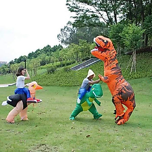 Kiddale Inflatable Costume Fan Blower Mini Portable Inflatable Fans for Dinosaur Costume or Other Inflatable Game Clothing Suits(Upgraded Version)