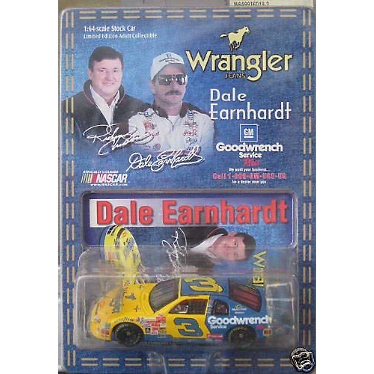 Dale Earnhardt Sr #3 Service Plus Wrangler 1999 All-Star Special Paint Scheme 1/64 Scale Diecast Action Racing