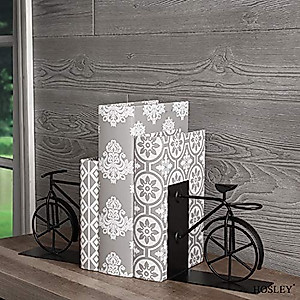 Hosley's 6.5" High,Bookend, Retro Cycle Vintage Antique Classic Bike. Ideal Gift for Wedding, Home, Party Favor, Spa, Reiki, Meditation, Bathroom Settings O6
