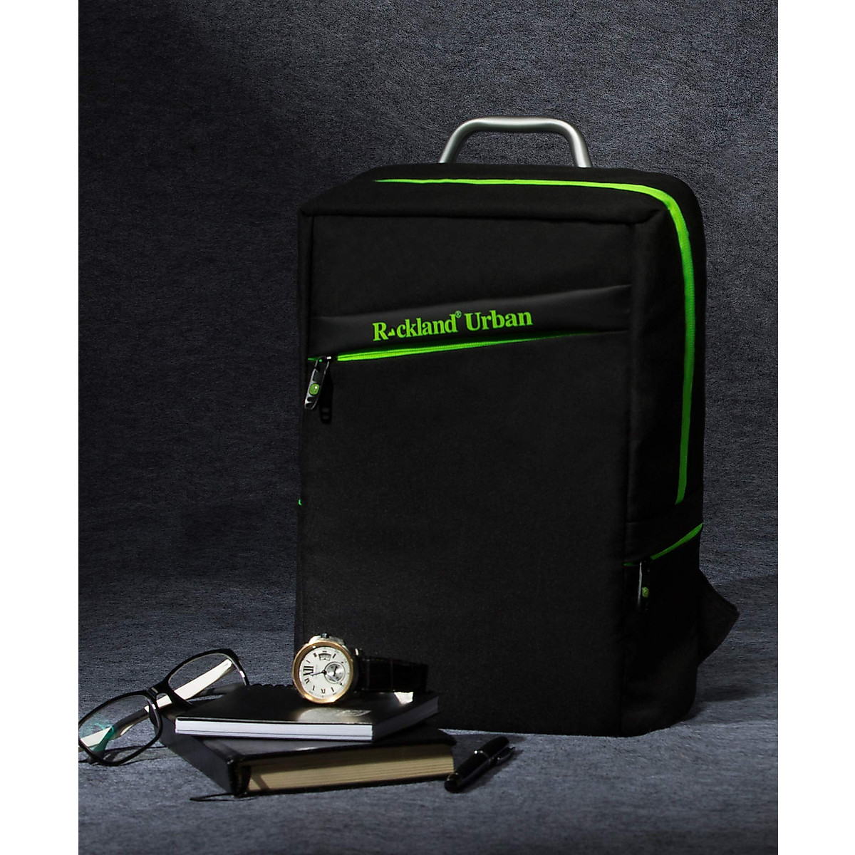 Rockland Urban Laptop Backpack, Black, medium