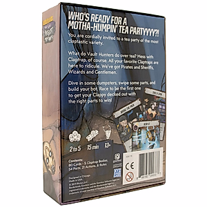 Nerdvana Game: Borderlands: Tiny Tina's Robot Tea Party - Roleplaying Card Game, Strategy Game, Officially Licensed, Ages 13+, 2-5 Players, 15 Min