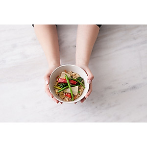 Fortessa Vitraluxe Dinnerware Heirloom Matte Finish Rice Bowl 5.75-Inch, Linen, Set of 4