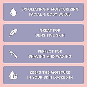 Brooklyn Botany Dead Sea Salt and Lavender Body Scrub - Moisturizing and Exfoliating Body, Face, Hand, Foot Scrub - Fights Fine Lines, Wrinkles - Great Gifts for Women & Men - 10.5 oz