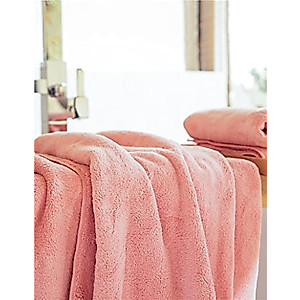 Salon and homeuse Soft Towel Coral Velvet(12-Pack, 14x29 inches) Quick-Dry Soft and Super Absorbent Microfiber Polyester Gym Hand Towel (Pink, Coral Velvet)
