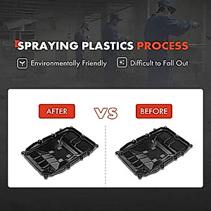 A-Premium Transmission Oil Pan Sump with Drain Plug Compatible with Porsche Cayenne 2011-2018, Panamera 2012-2016 & Volkswagen Touareg 2011-2018 & Audi Q7 2010-2015, Automatic Transmission