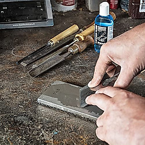 Trend Diamond Sharpening Stone Kit, 8 x 3 Inch Double Sided (300/1000 Grit) Bench Stone with Pouch, Cleaning Block & Non-Slip Mat, DWS/CP8/FC