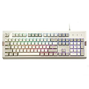 EPOMAKER Ajazz AK510 104 Keys Retro Mechanical Keyboard with PBT SP Spherical Keycaps and RGB Backlight for Gamer, Programmer, Office Work for or iOS Android Windows (Zorro Brown Switch)