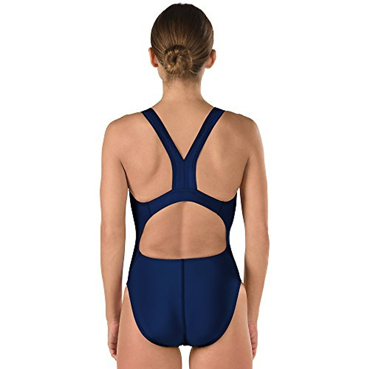 Speedo girls Swimsuit One Piece Prolt Super Pro Solid Youth swim caps, Speedo Navy, 12 US