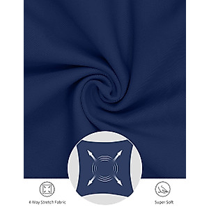 PHISOCKAT Women's High Waist Yoga Pants with Pockets, Leggings with Pockets, Tummy Control Workout Yoga Leggings Navy