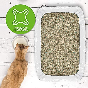 Alfapet Kitty Cat Pan Disposable, Elastic Sifting Liners- 15-Pack + 3 Solid Transfer Liner -For Large, X-Large, Giant, Extra-Giant Size Litter Boxes- With Easy Fit Sta-Put Technology (15 Count)
