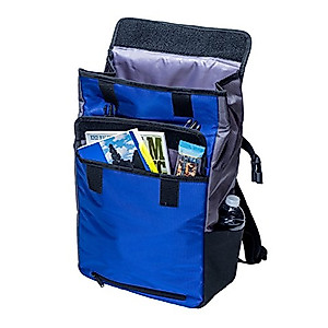 Case-It Laptop Backpack 2.0 with Hide-Away Binder Holder, Fits 13 Inch and Some 15 Inch Laptops, Purple (BKP-202-PUR)