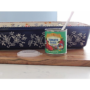 Smarter-Seal, Food Can Lids/Covers, 8-Pack, Clear Color, 4 Small Lids & 4 Large Lids - Fits Most Sizes