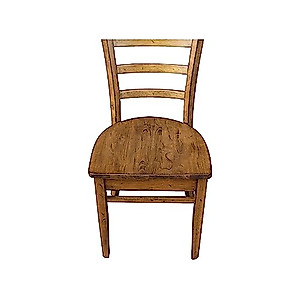 International Concepts, Set of 2 Emily Side Chairs, Pecan