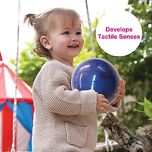 Edushape Incredi-Ball Change-A-Color Sensory Ball for Baby - 7" Color Changing Baby Ball That Helps Enhance Gross Motor Skills for Kids - Toddler Ball for Sensory Development