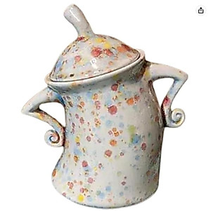 Ccache Canister with Attitude,Cute Cafe Sassy Canister,Unique and Stylish Canister for Kitchen Storage Sugar, Tea,ices, Herbs, and Halloween Decorations. (white)