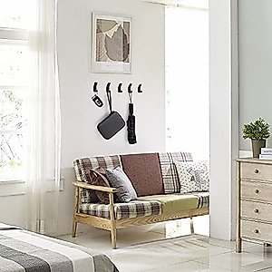 Adhesive Hooks Coat Hooks，Super Sticky Nail-Free Wall Hooks for Hanging Coats and Towels，Reusable ,Modern and Waterproof Hooks， Suitable for Any Scene，Wall Hooks 5 Pcs.