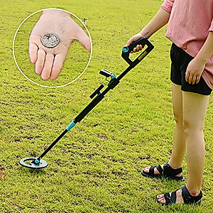 ALLOSUN TS20B Junior Metal Detector with Waterproof, Black