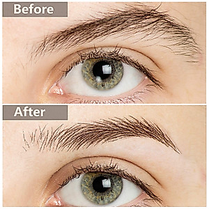 18 Sheets 180 Pairs Eyebrow Tattoo Stickers 4D Hair Like Authentic Waterproof Peel off Eyebrow Grooming Shaping Makeup Sticker for Women Girls (Brown)
