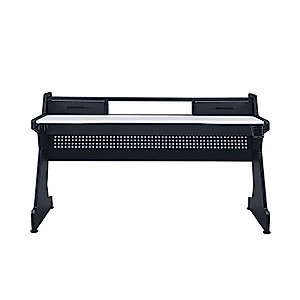 Acme Furniture Bigga Gaming Table, Black & White Finish