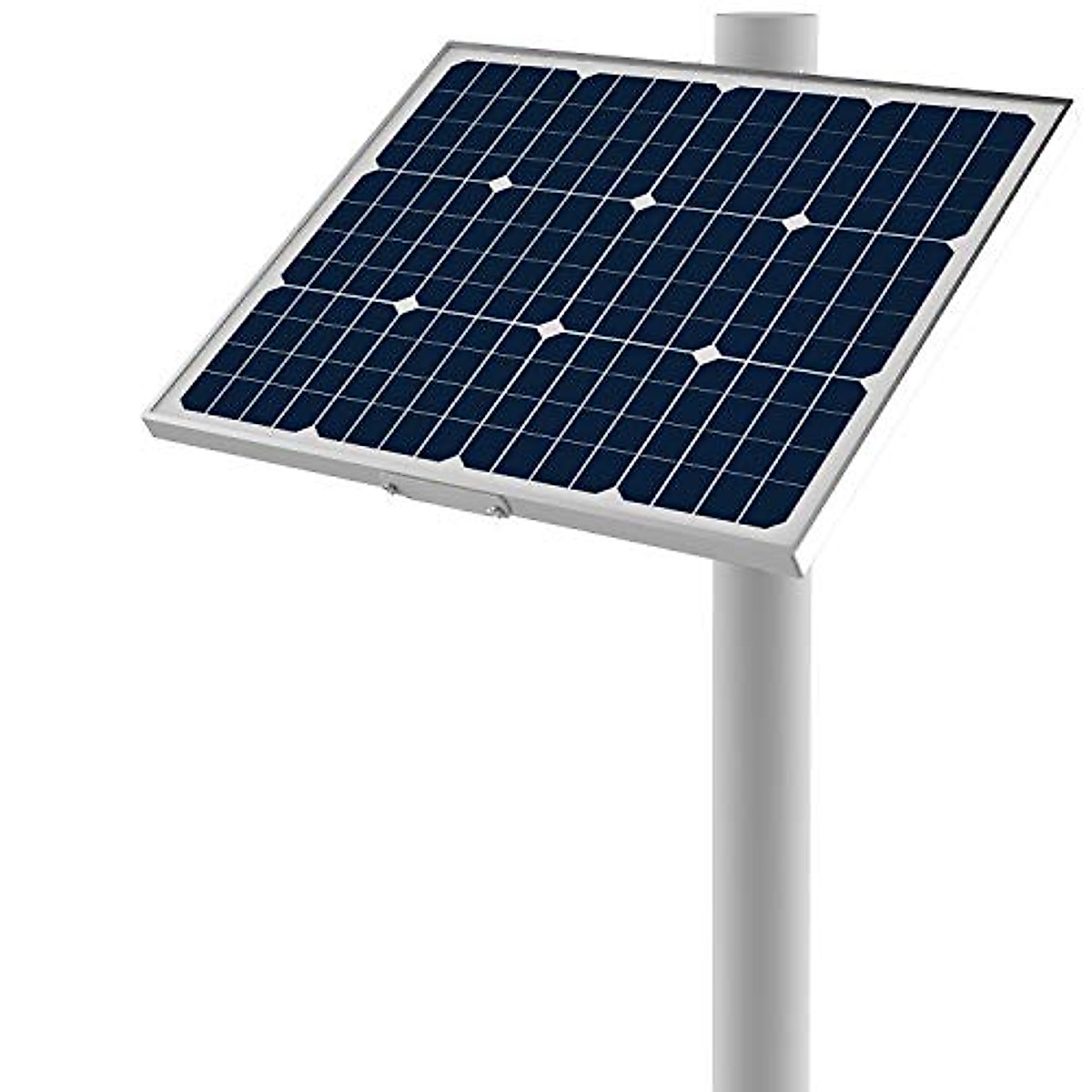 Adjustable Pole Mounting Bracket Rack Kit for 50W Solar Panel - Fit Pole Dia 2.35 - 4.0 Inch / 60mm - 100mm