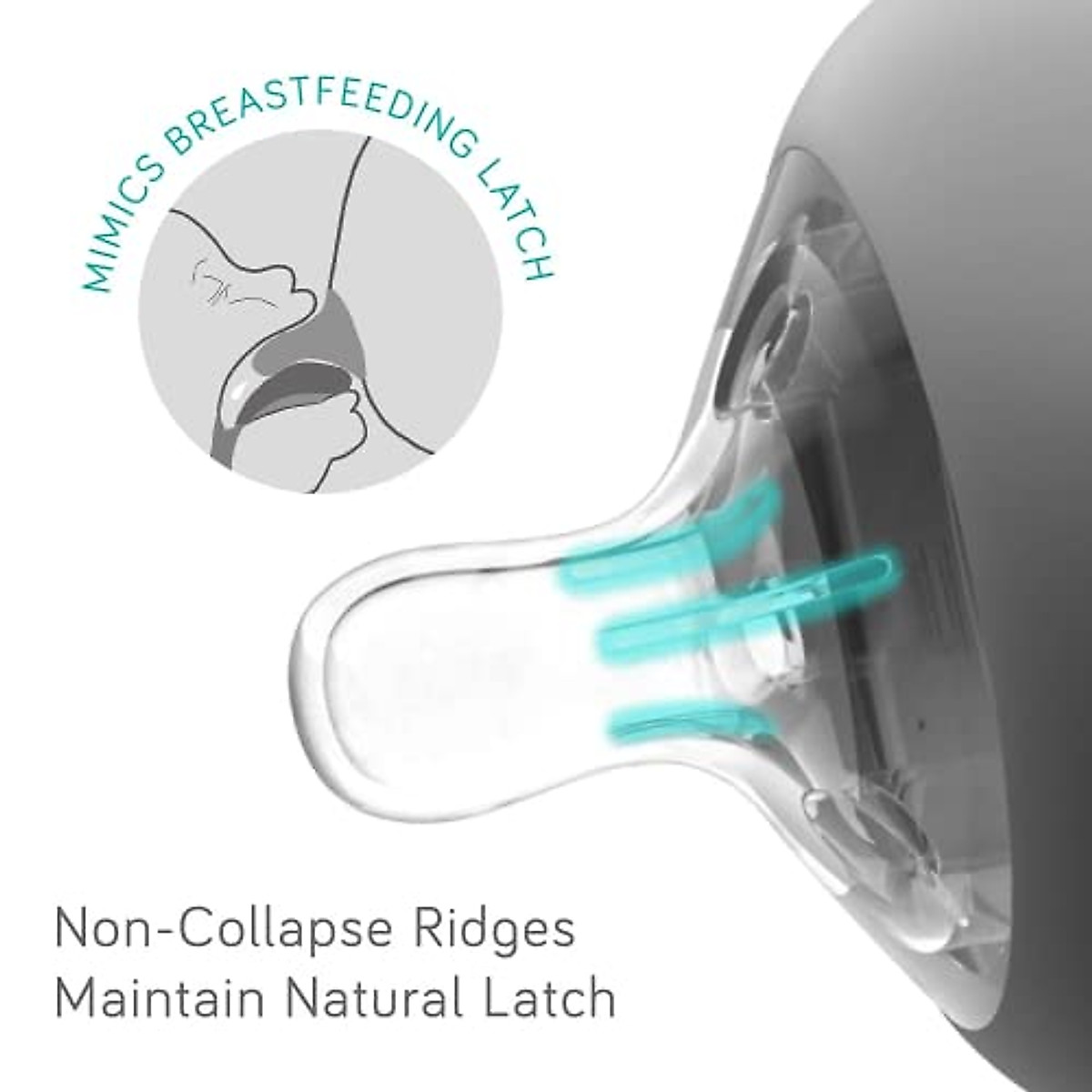 Nanobebe 2-Pack Silicone Medium-Flow Nipples