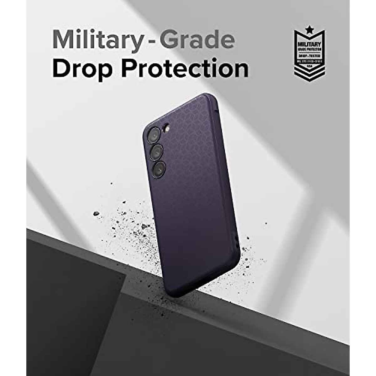 Ringke Onyx [Feels Good in The Hand] Compatible with Samsung Galaxy S23 Plus Case, Anti-Fingerprint Technology Prevents Oily Smudges Non-Slip Enhanced Grip Precise Cutouts for Camera - Deep Purple