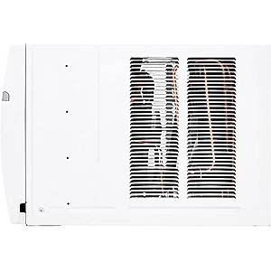 LG 8,000 BTU Window Air Conditioner, 115V, Cools 340 Sq.Ft. for Bedroom, Living Room, Apartment, Quiet Operation, Electronic Control with Remote, 3 Cooling & Fan Speeds, Auto Restart, White